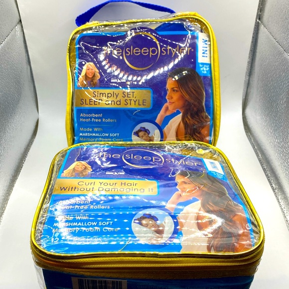 The Sleep Styler | Hair | The Sleep Styler Mini 23 Blue Rollers 2 Pack ...